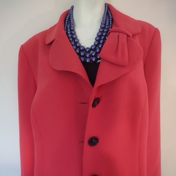 Kasper | Jackets & Coats | Kasper Red Blazer Office Suit Jacket | Poshmark